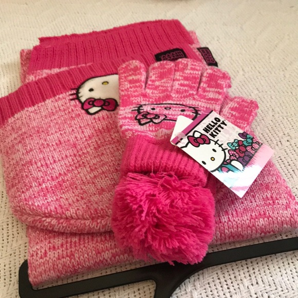 Hello Kitty | Accessories | Hello Kitty 3 Piece Cold Weather Set Nwt ...